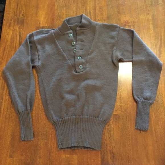Sweaters | Vintage Army Cold Weather Wool Sweater | Poshmark